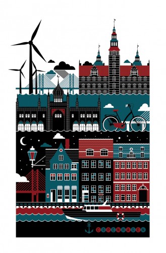 Geometric Cities: Colours and Shapes Used to Represent Places | Wanderarti