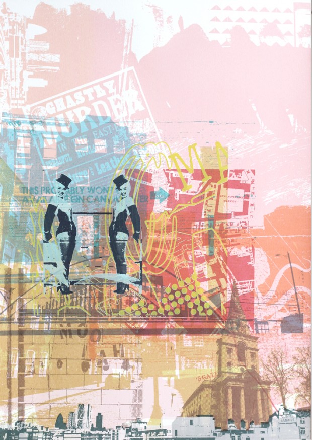 Lovely Layered Screenprints of London by Helen Bridges | Wanderarti