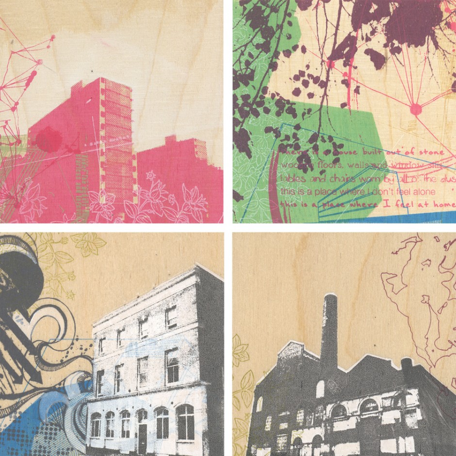 Lovely Layered Screenprints of London by Helen Bridges | Wanderarti