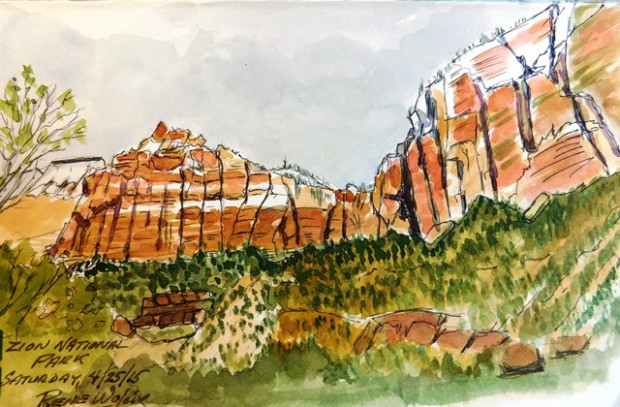 Sketching Southern Utah: Surreal Landscapes by Rene Wojcik | Wanderarti